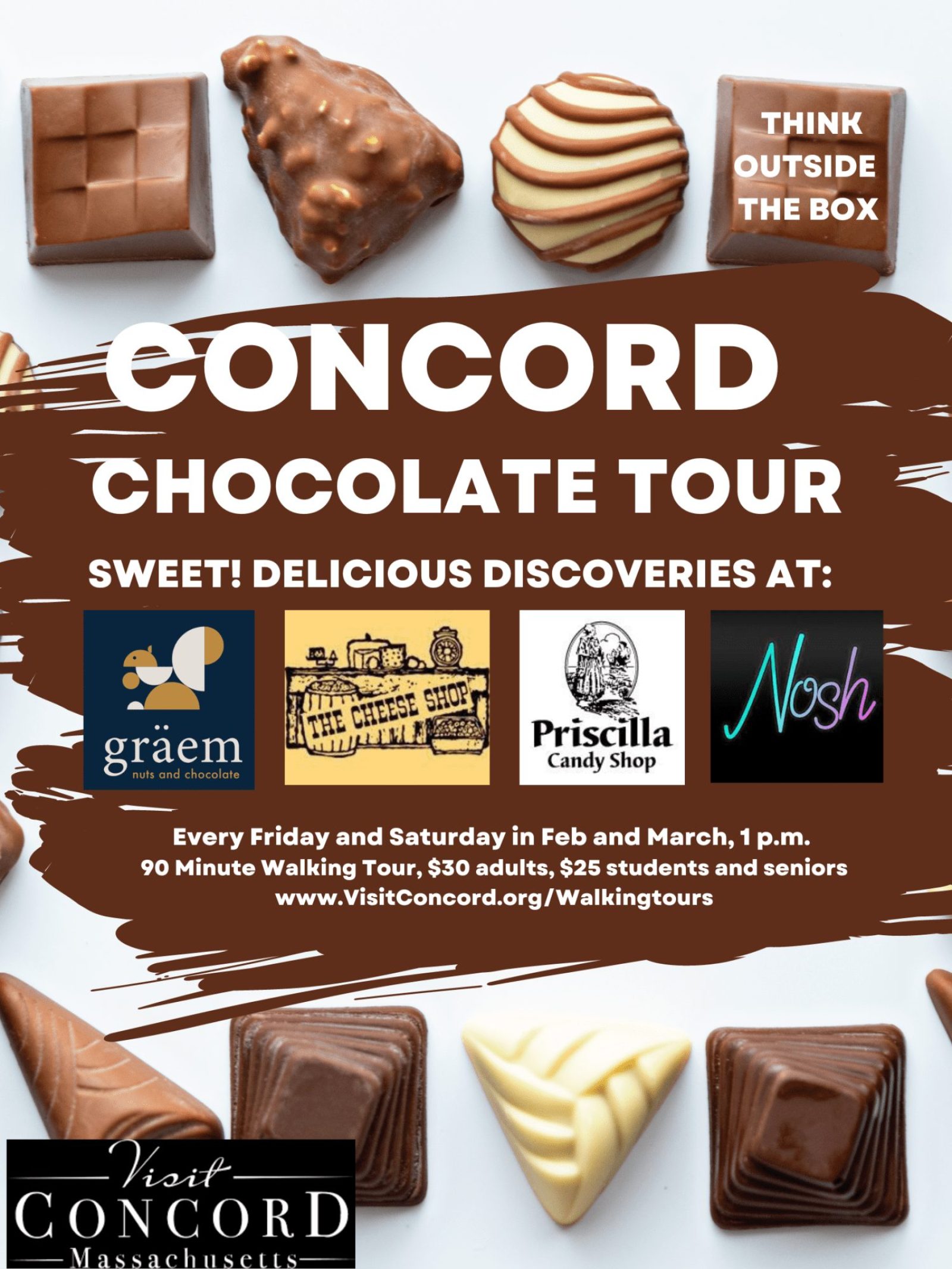 Concord History with a Chocolate Twist Walking Tour - Visit Concord