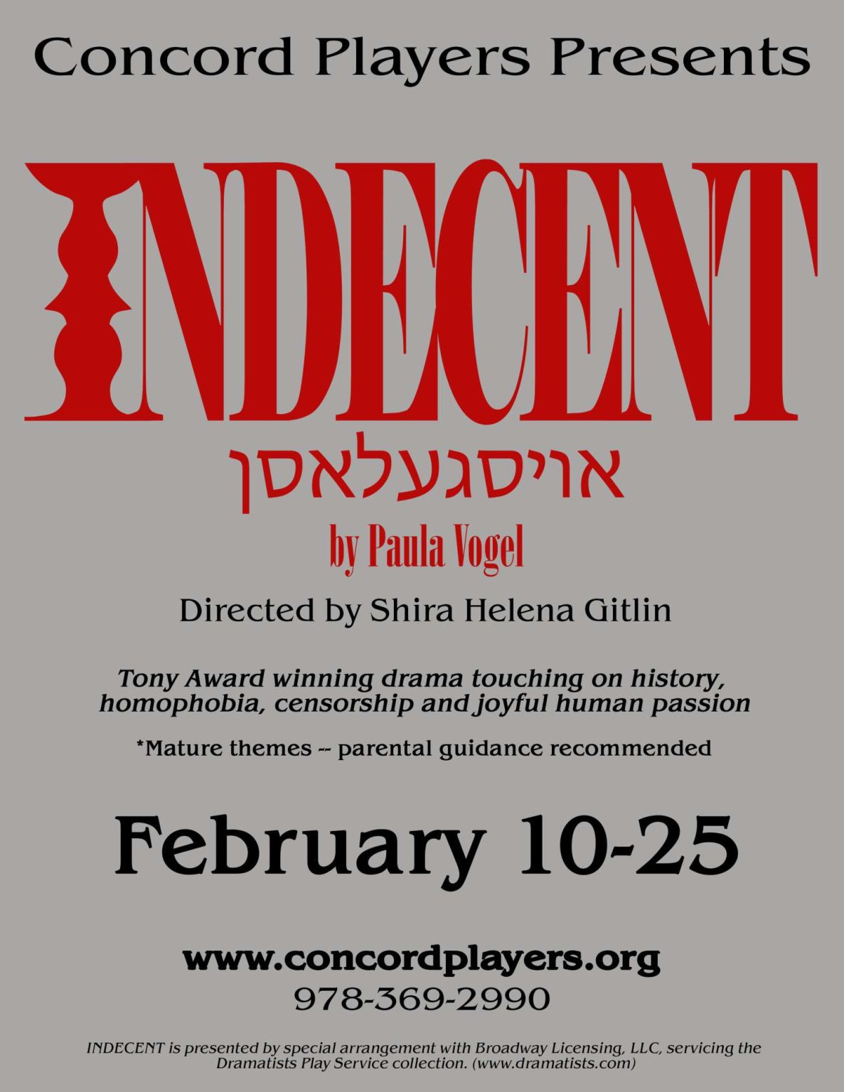 Indecent - or not? Behind the play within a play - Visit Concord