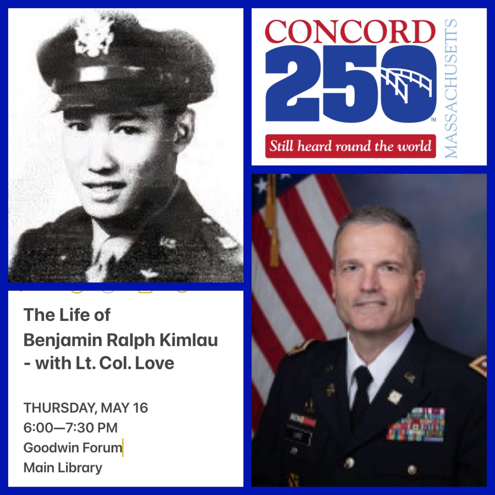 The Life of Benjamin Ralph Kimlau - with Lt. Col. Love - Visit Concord