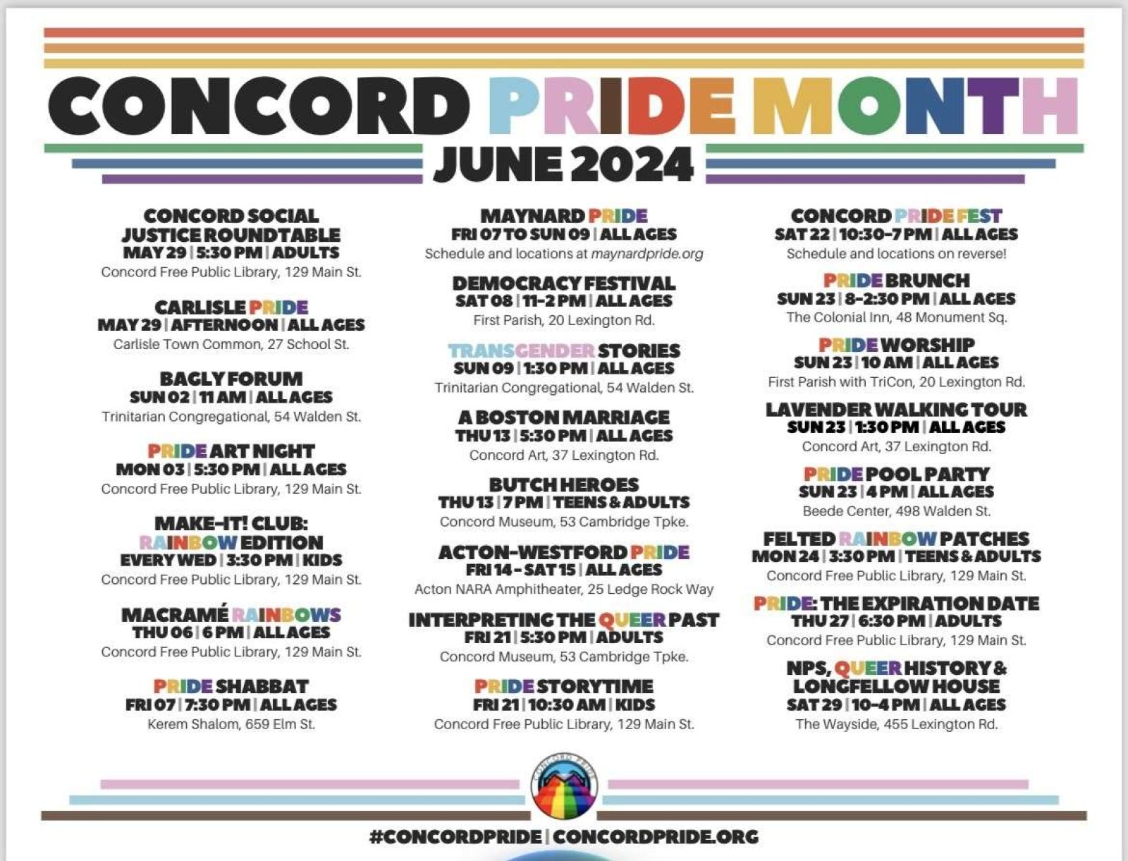 Juneteenth and LGBTQIA+ Pride in Concord - Visit Concord