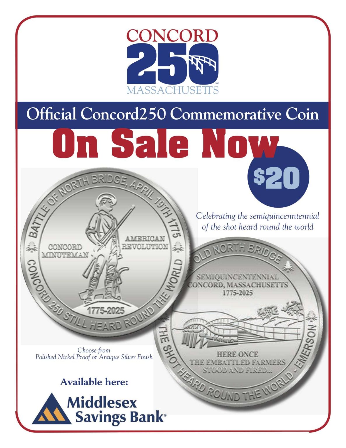 Concord 250 Coin - Visit Concord