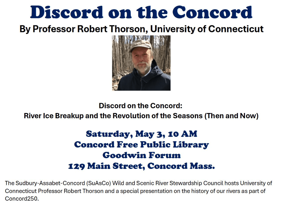 Concord250: Discord on the Concord: River Ice Breakup and the ...