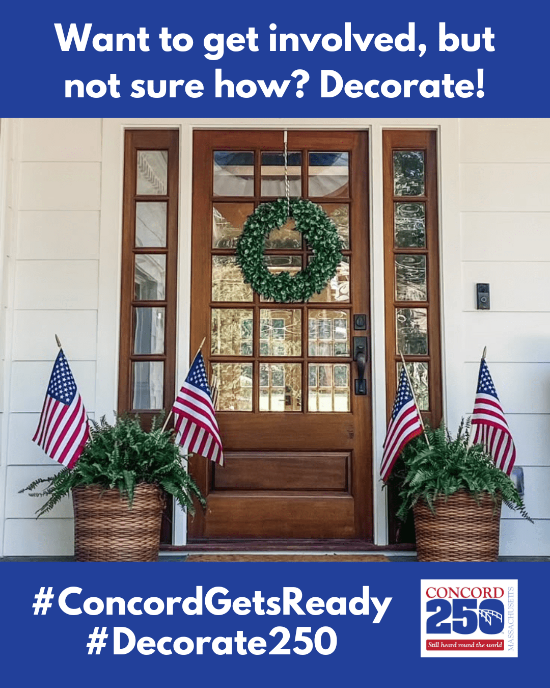 Concord Gets Ready: Decorate 250 workshops! - Visit Concord