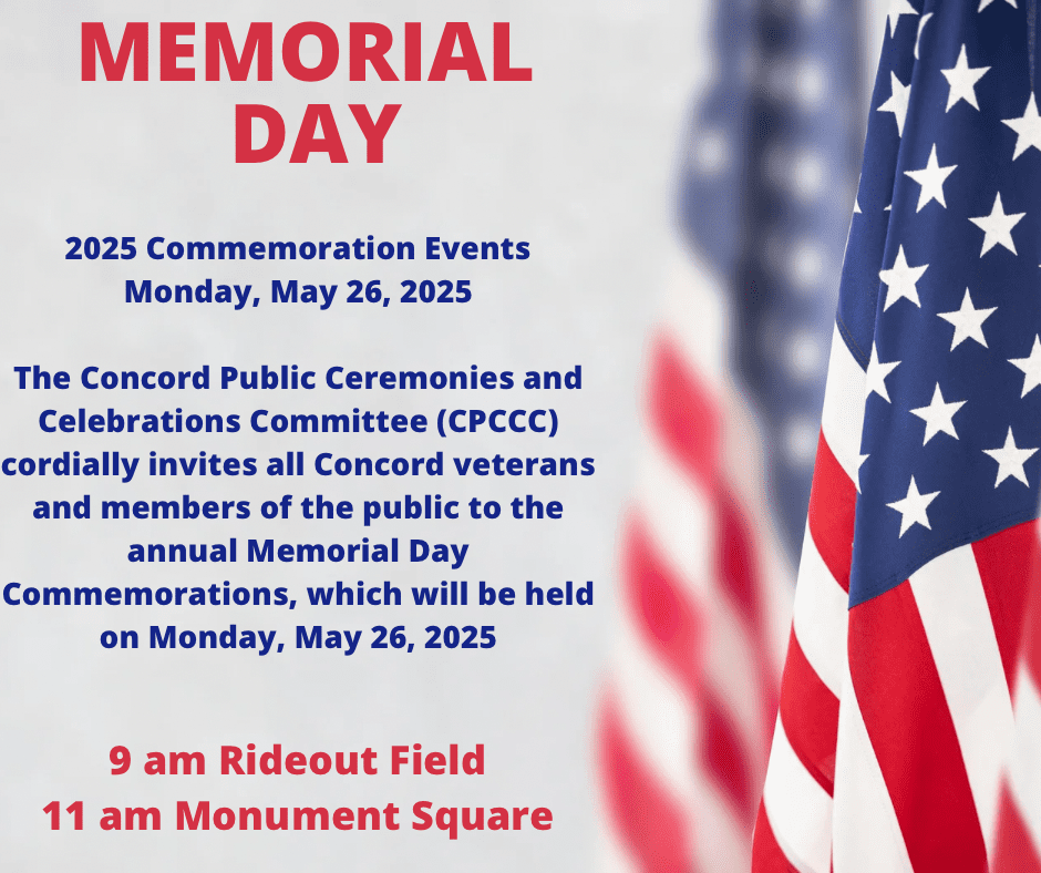 Memorial Day Commemorations - Visit Concord