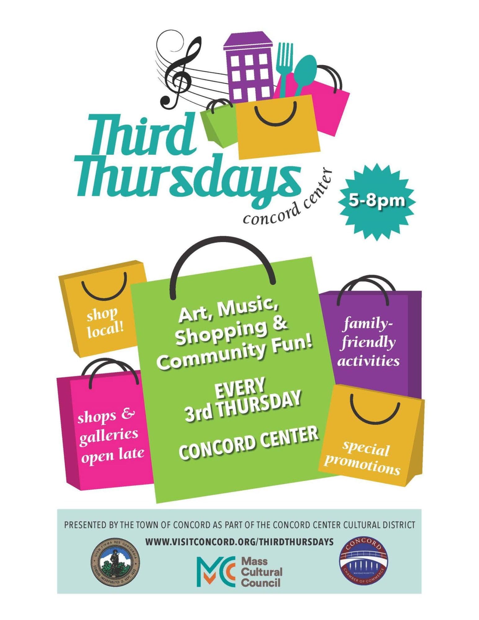 Third Thursday August 21 Join us! 5-8 p.m. - Visit Concord